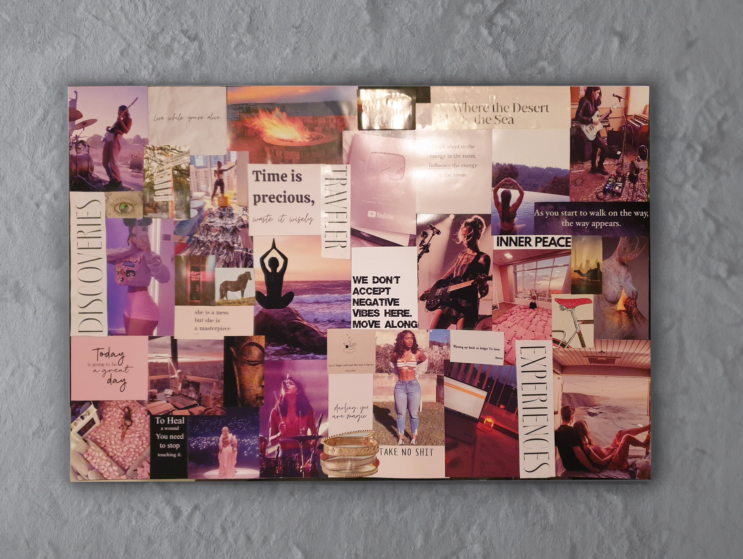 Custom Vision Board ,dream Board, Made Out of Pictures and Quotes ...