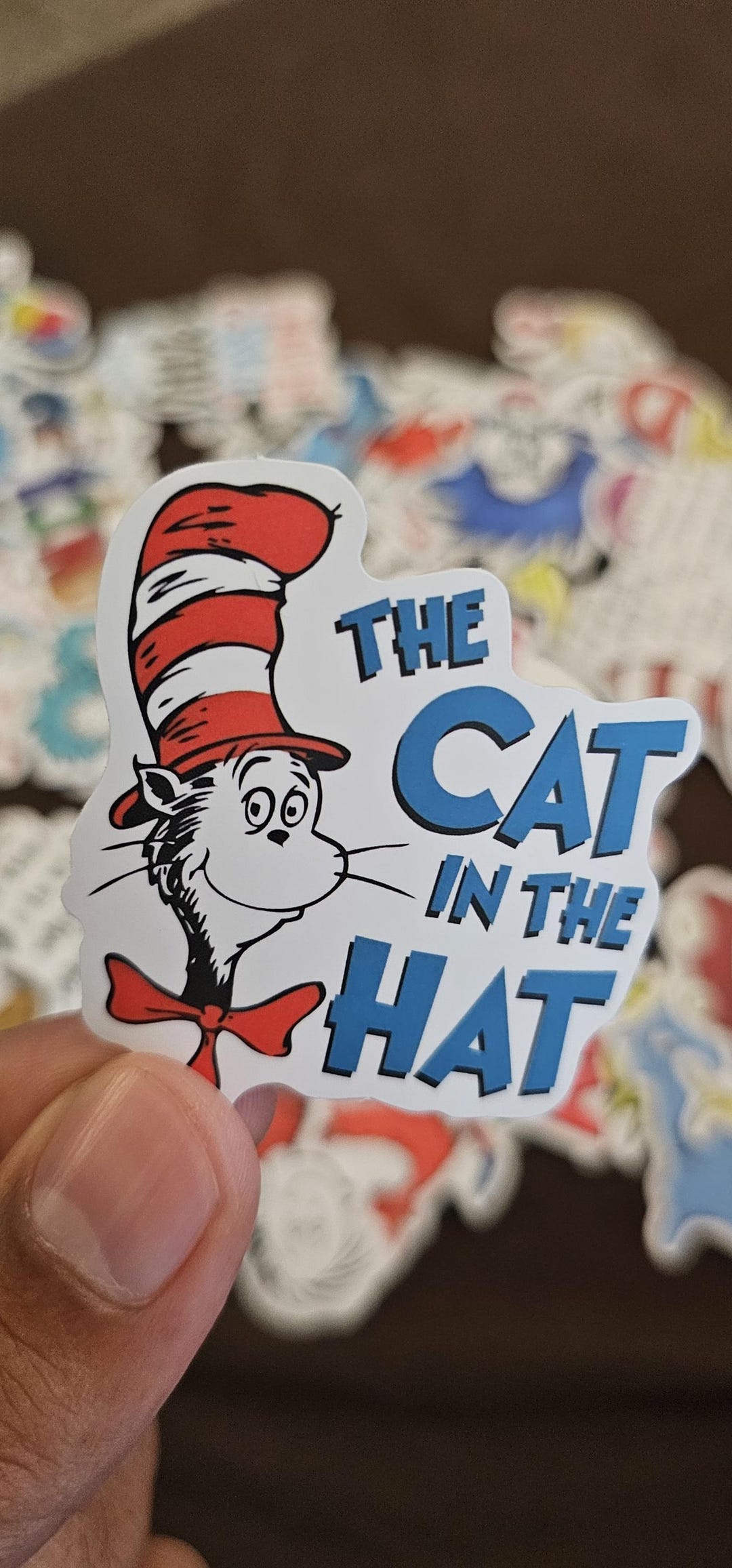 Dr Seuss Stickers, Cat in the Hat Stickers, Stickers for Kids, Cute ...