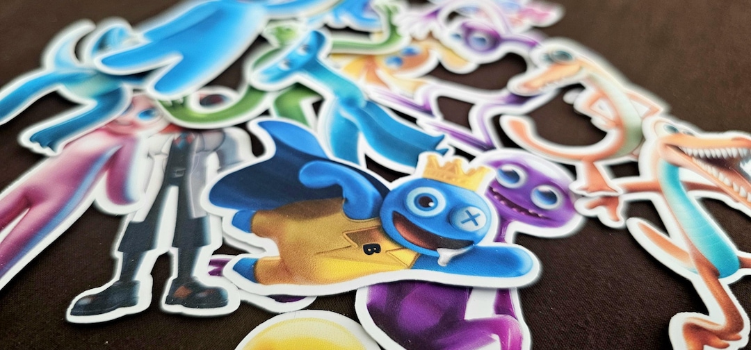 Rainbow Friends Stickers - ULTRA REALISTIC New Version - Pack of 15 ...