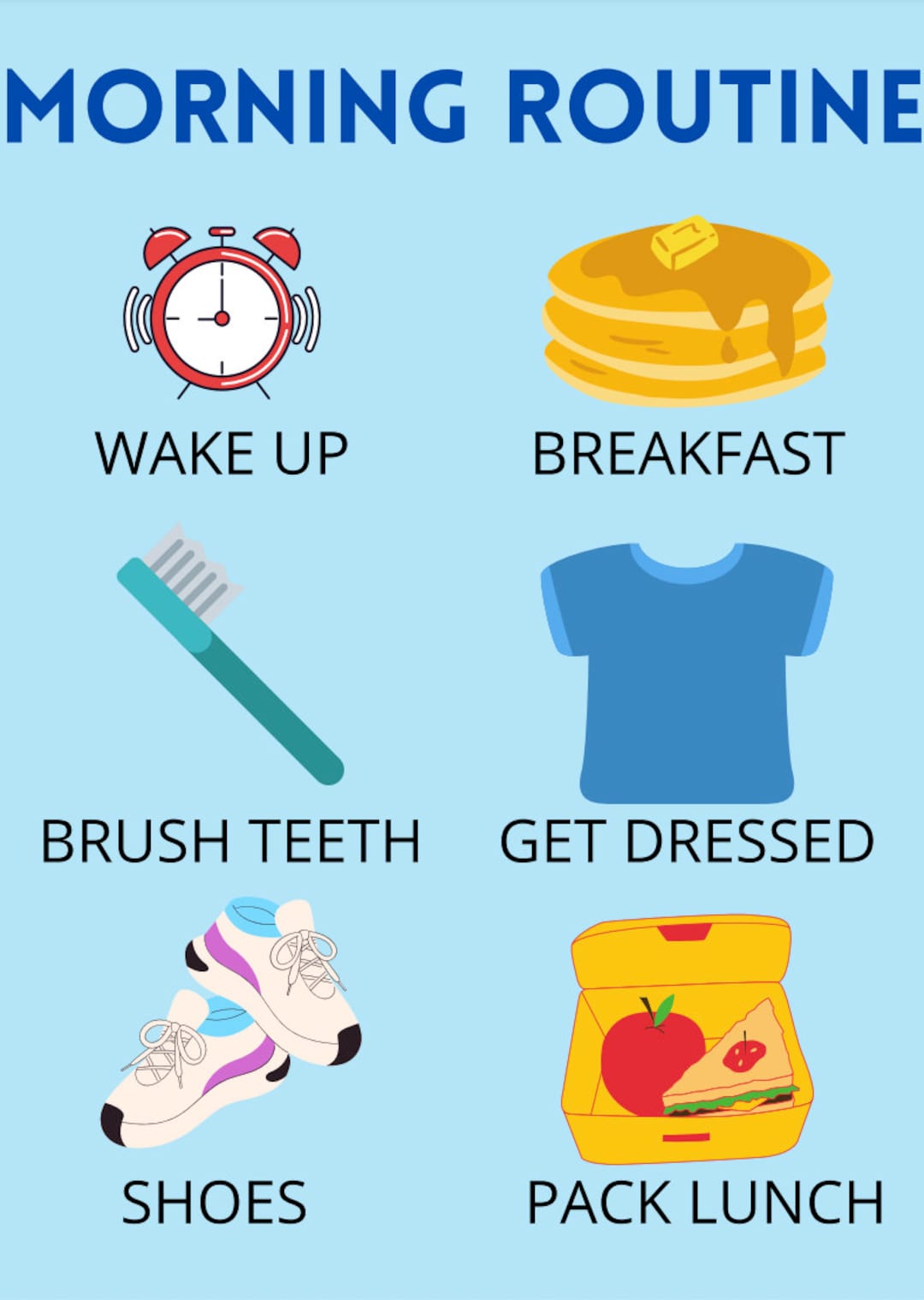 Morning Routine for Kids ADHD/ODD Printable - Etsy