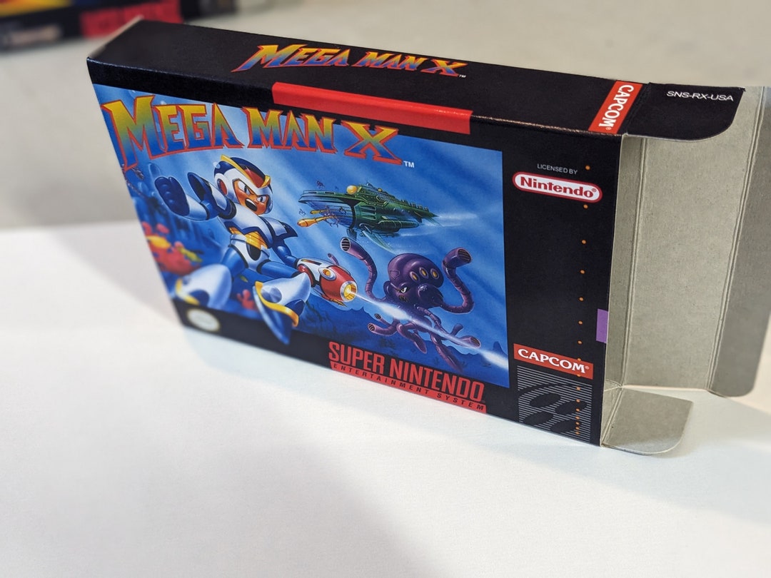Mega Man X Replacement Box - Super Nintendo SNES - Highest Quality ...