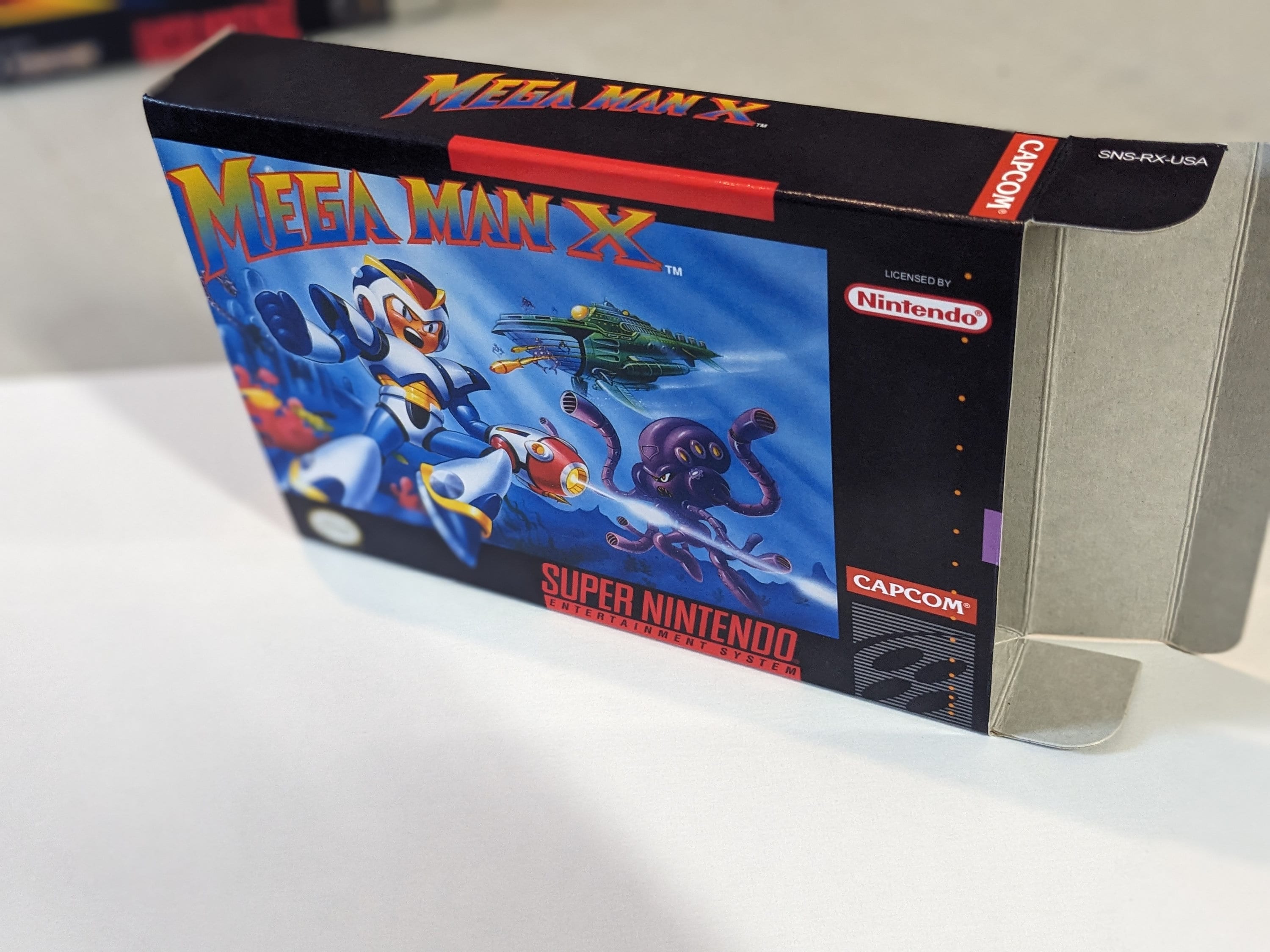 Megaman X Snes Box SUPER NINTENDO ENTERTAINMENT SYSTEM SNES – MEGA