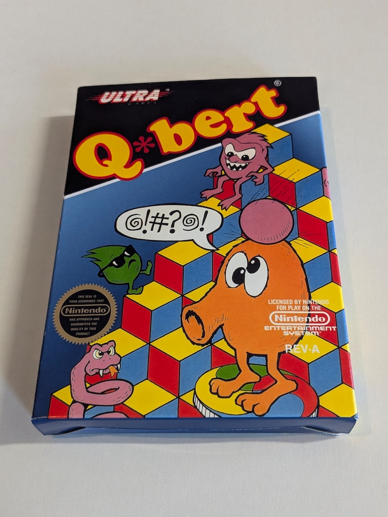 Q*bert Replacement Box - Qbert Nintendo NES - Highest Quality Boxes in ...