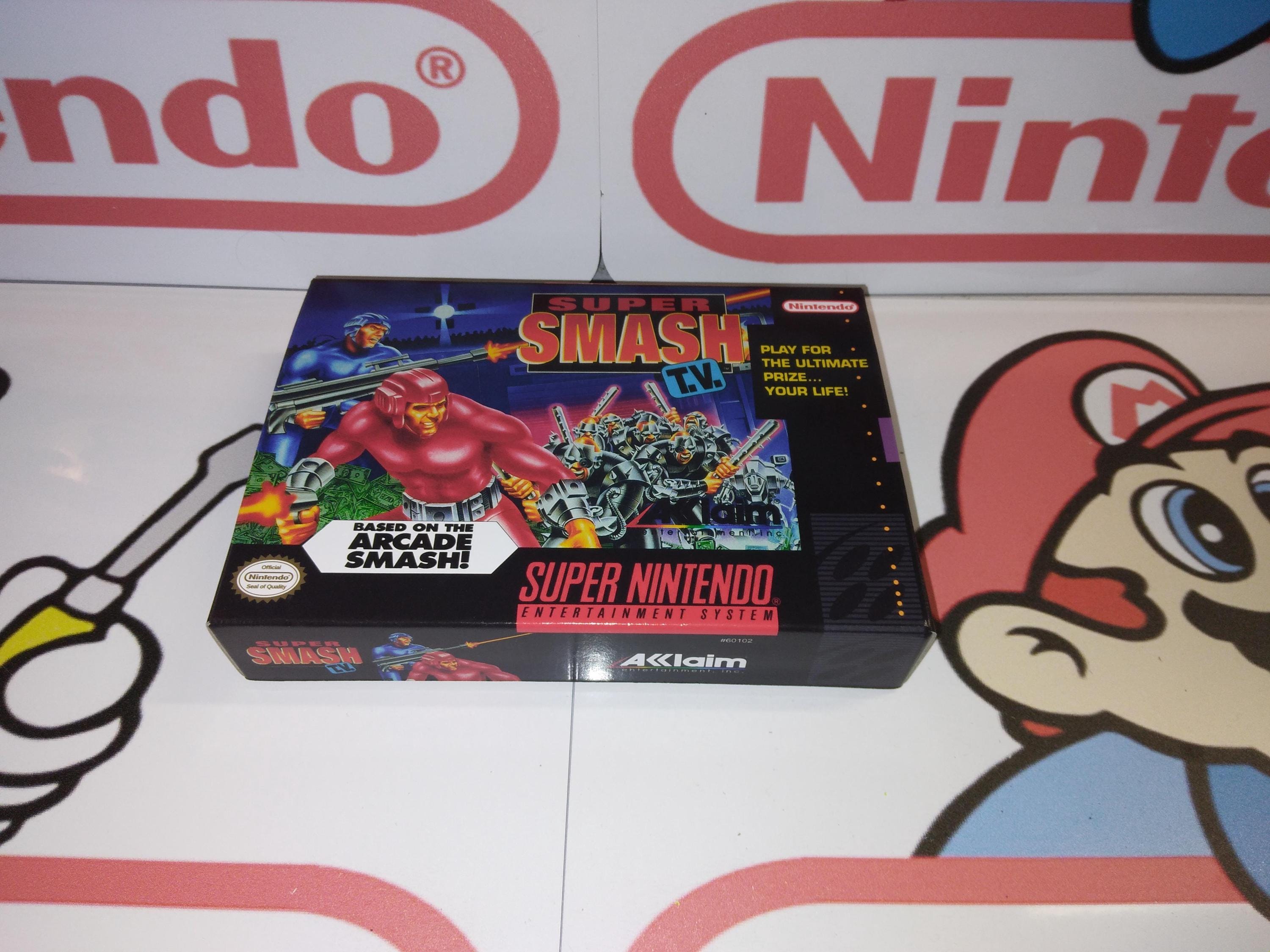 Super Smash TV Replacement Box - Super Nintendo SNES - Highest Quality ...
