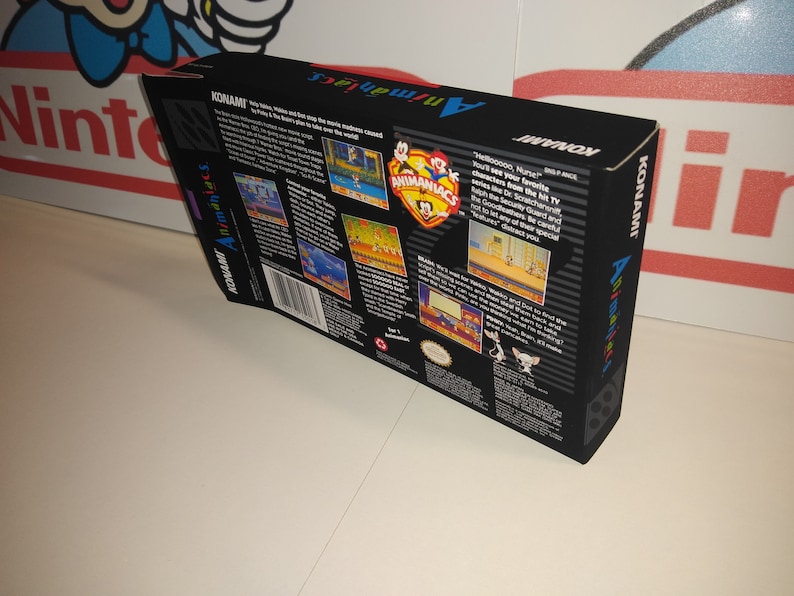 Animaniacs Replacement Box Super Nintendo SNES Highest Quality Boxes in ...