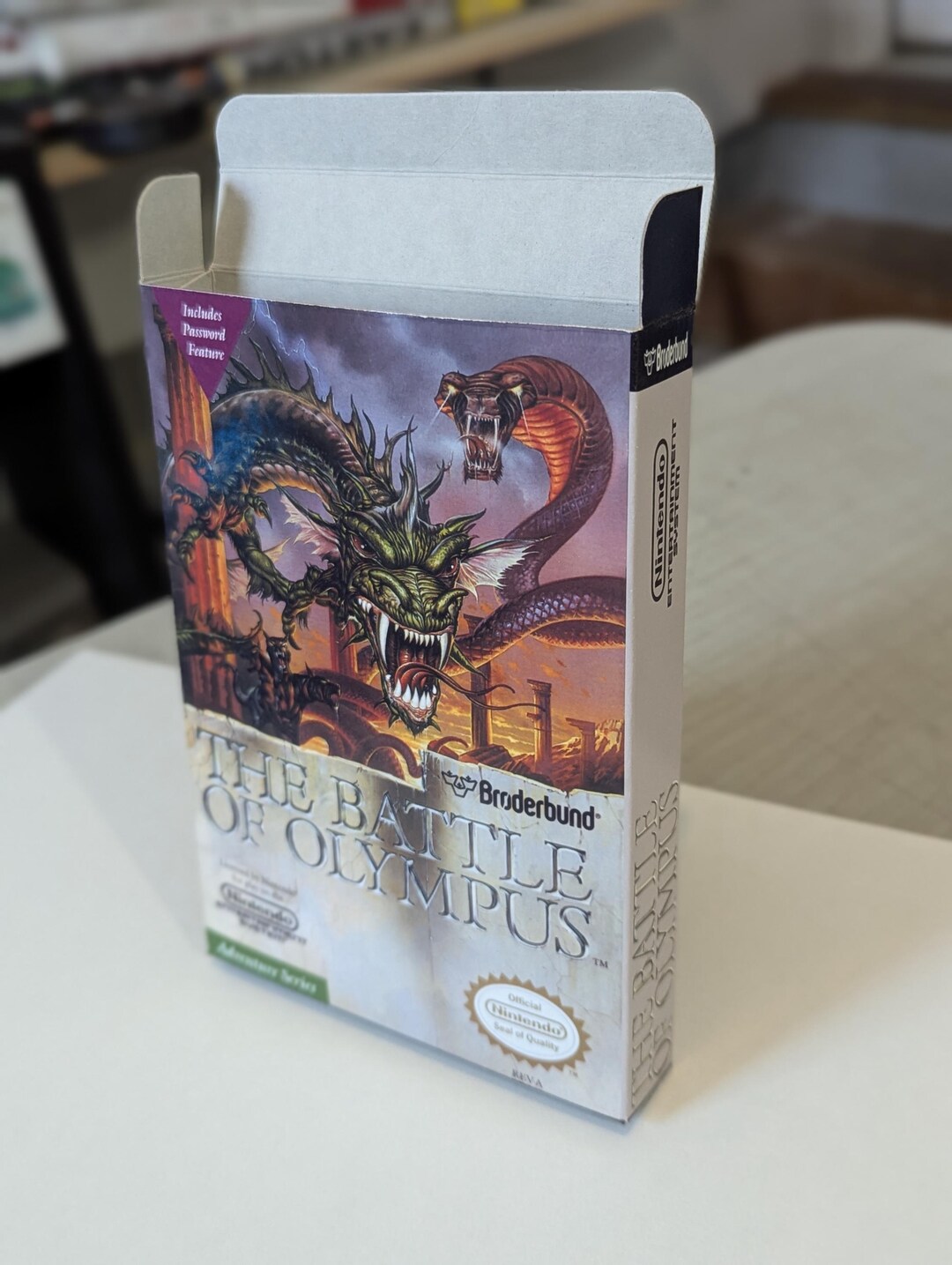 The Battle of Olympus Replacement Box - Nintendo NES - Highest Quality ...