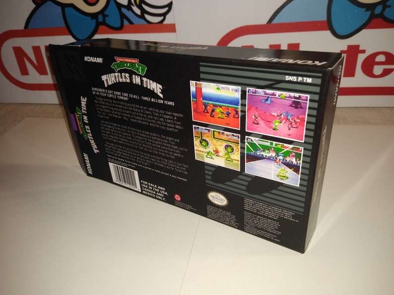 Teenage Mutant Ninja Turtles IV Turtles in Time Replacement Box - Super ...