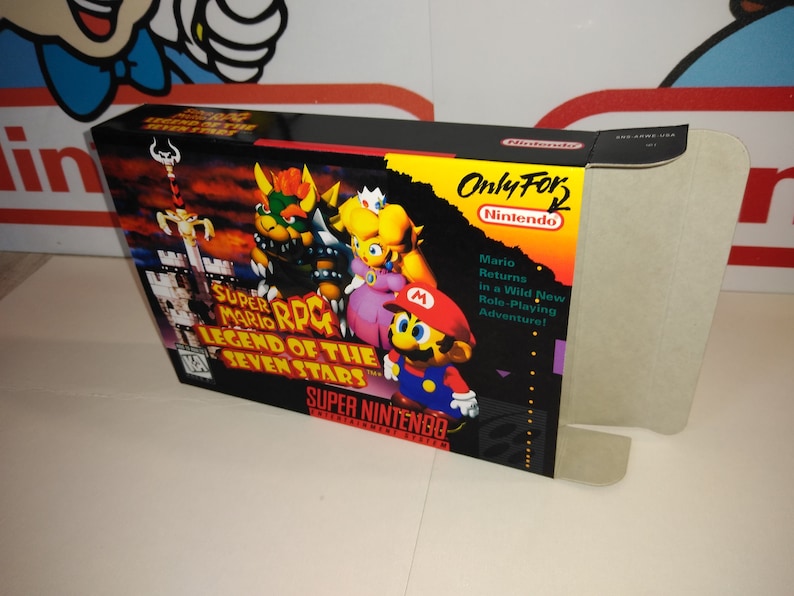 Super Mario RPG Replacement Box - Super Nintendo SNES - Highest Quality ...