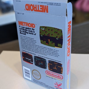 Metroid Replacement Box - Nintendo NES - Highest Quality Boxes in the ...