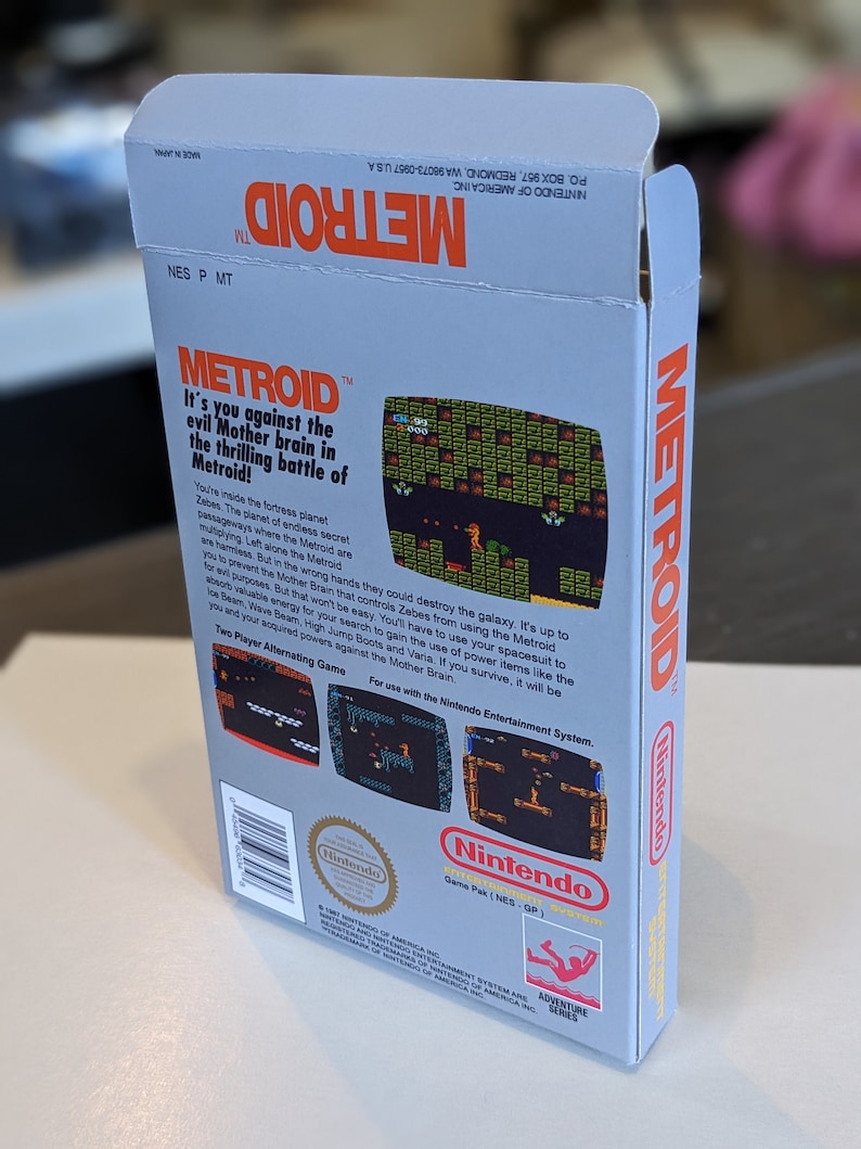 Metroid Replacement Box - Nintendo NES - Highest Quality Boxes in the ...