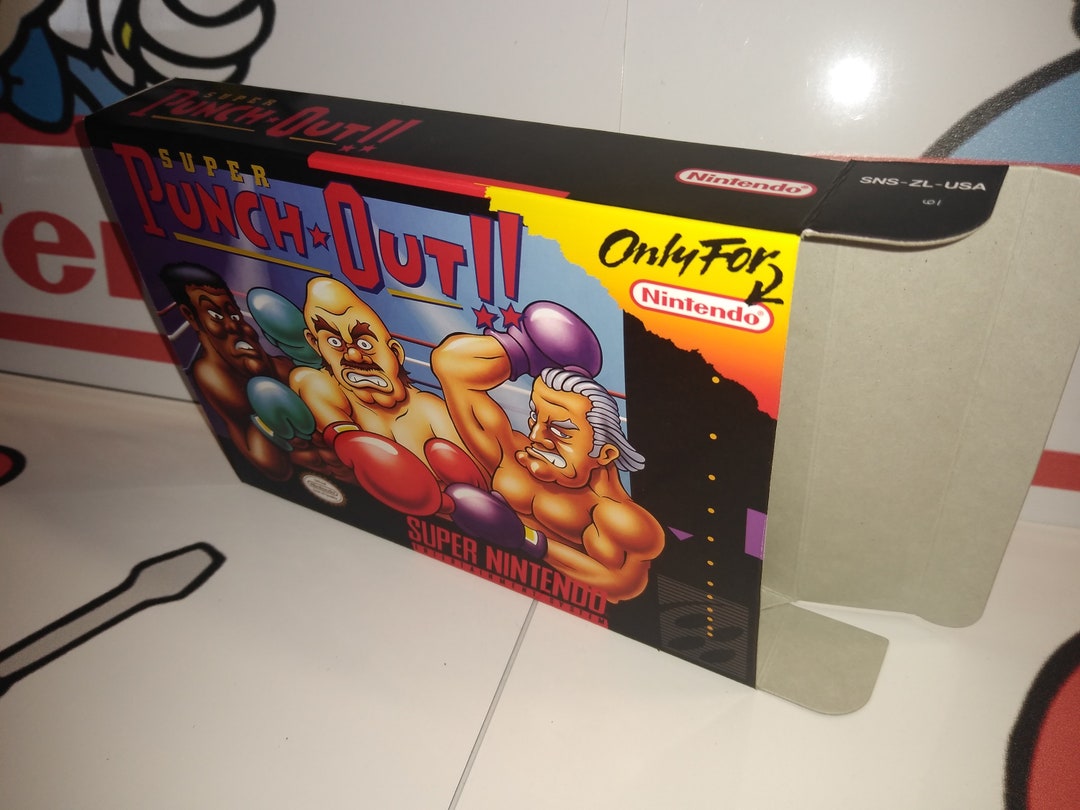 Super Punch-out!! Replacement Box - Super Nintendo Punch Out SNES ...