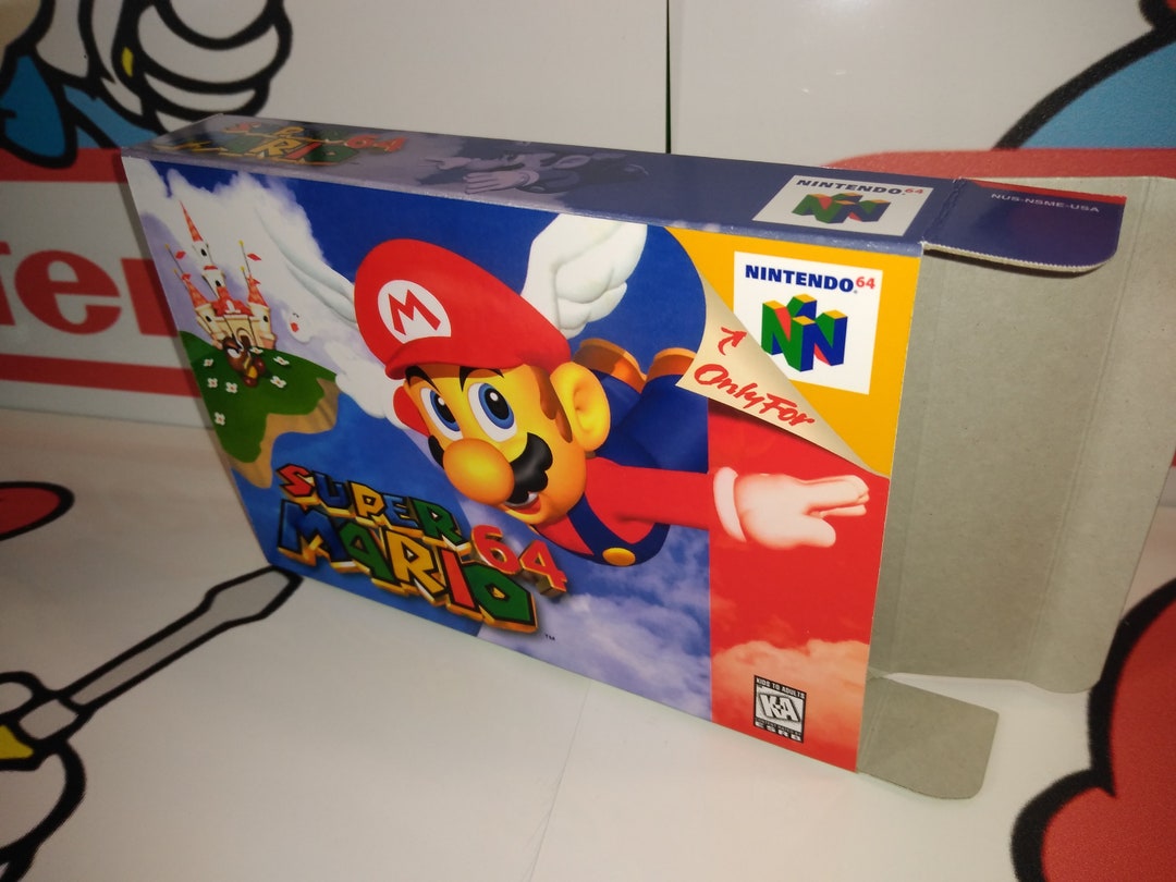 Super Mario 64 Replacement Box - N64 Nintendo 64 - Highest Quality ...