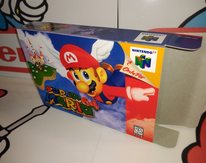 Super Mario 64 Replacement Box - N64 Nintendo 64 - Highest Quality ...