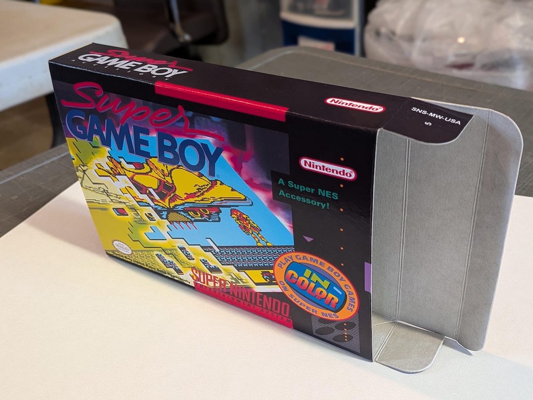 Super Game Boy Replacement Box - Super Nintendo SNES - Highest Quality ...