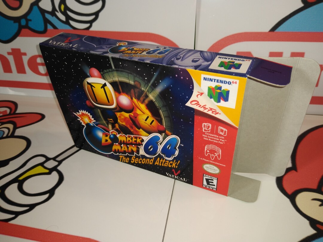 Bomberman 64: the Second Attack! Replacement Box - N64 Nintendo 64 ...