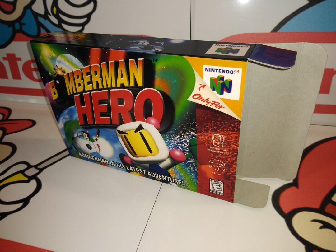 Bomberman Hero Replacement Box - N64 Nintendo 64 - Highest Quality ...