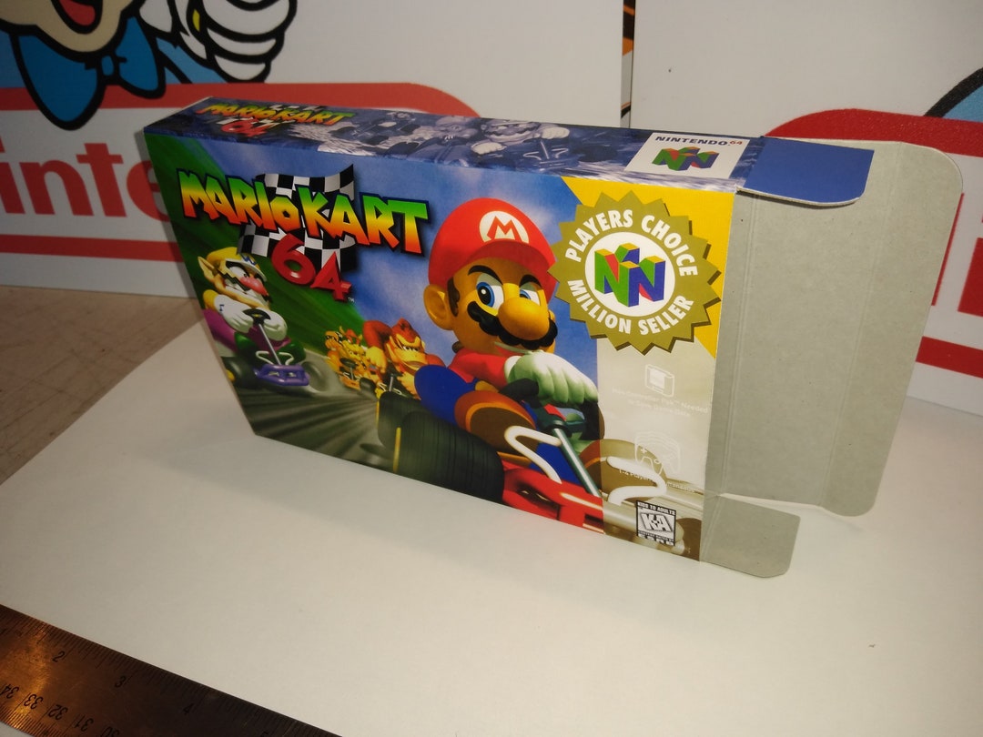Mario Kart 64 Player's Choice Replacement Box - N64 Nintendo 64 ...
