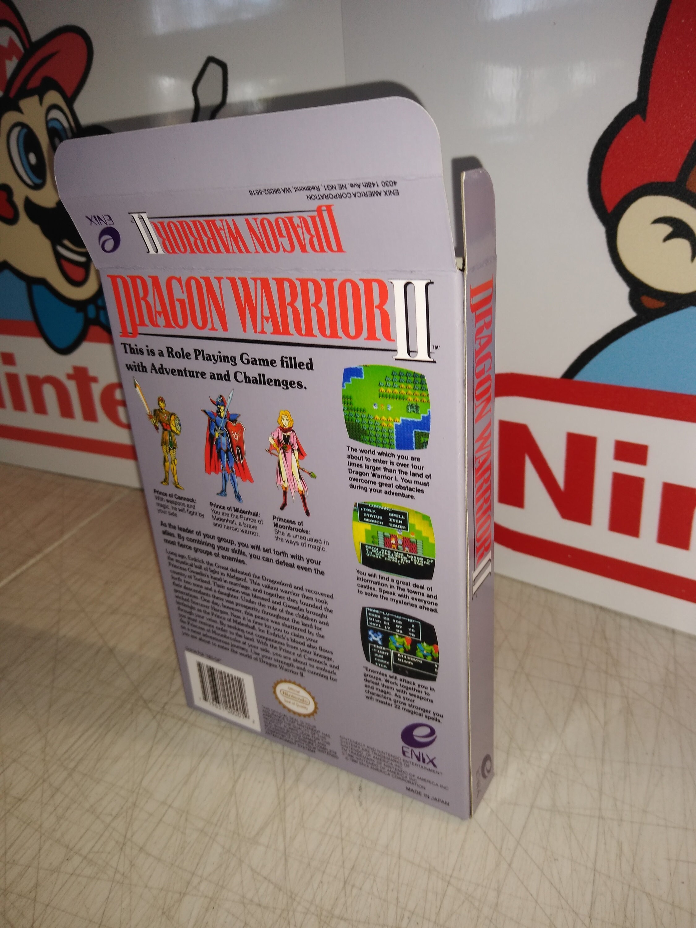 Dragon Warrior 2 II Replacement Box - Dragon Quest Nintendo NES ...