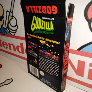 Godzilla Replacement Box - Nintendo NES - Highest Quality Boxes in the ...