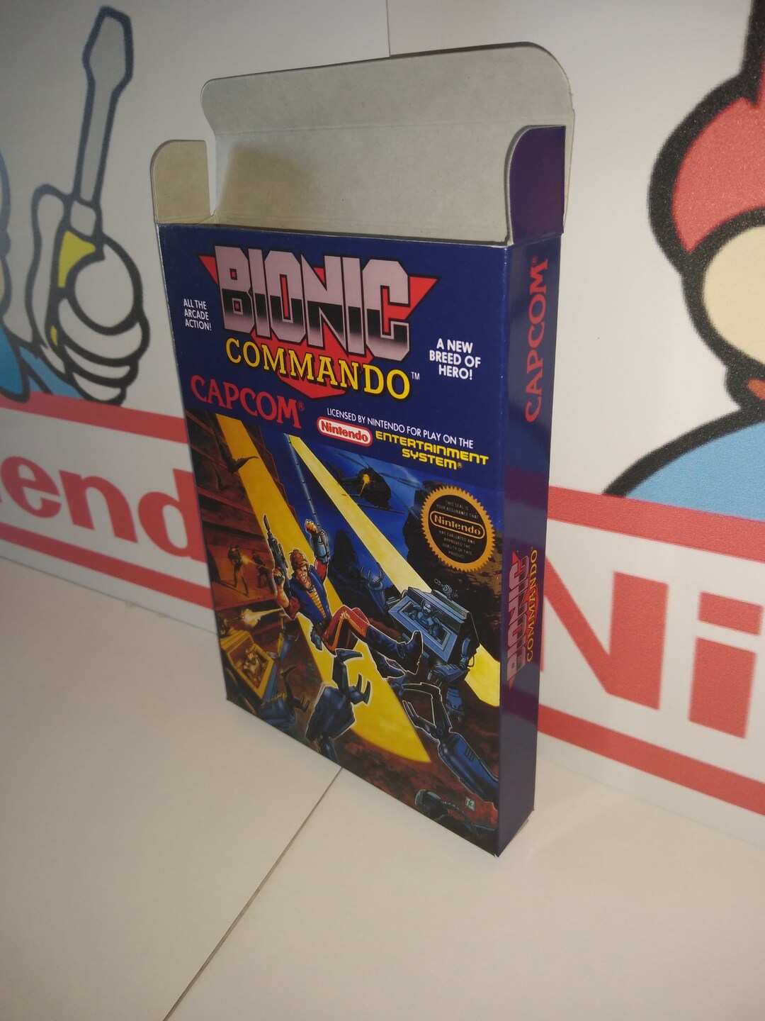 Bionic Commando Replacement Box - Nintendo NES - Highest Quality Boxes ...