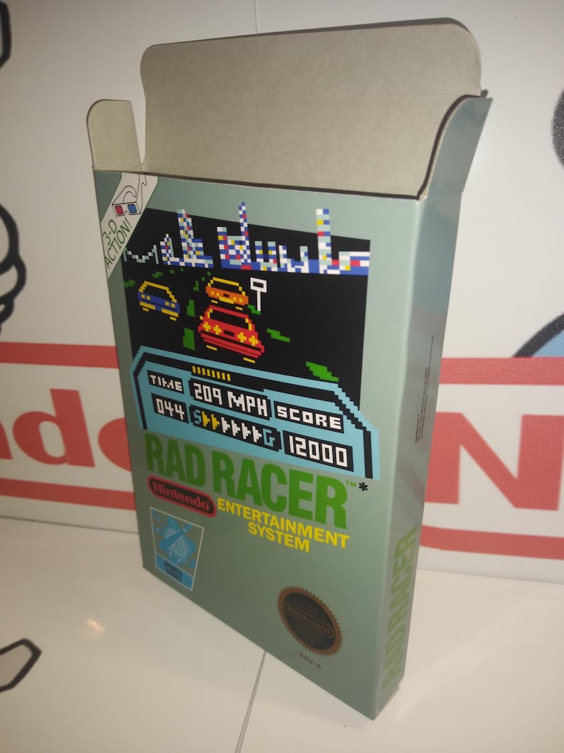 Rad Racer Replacement Box - Nintendo NES - Highest Quality Boxes in the ...