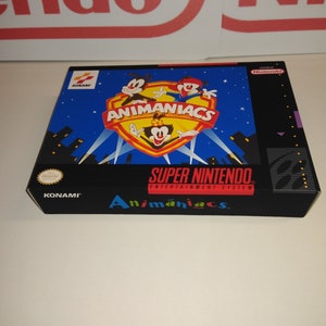 Animaniacs Replacement Box - Super Nintendo SNES - Highest Quality Boxes in the World! - Etsy