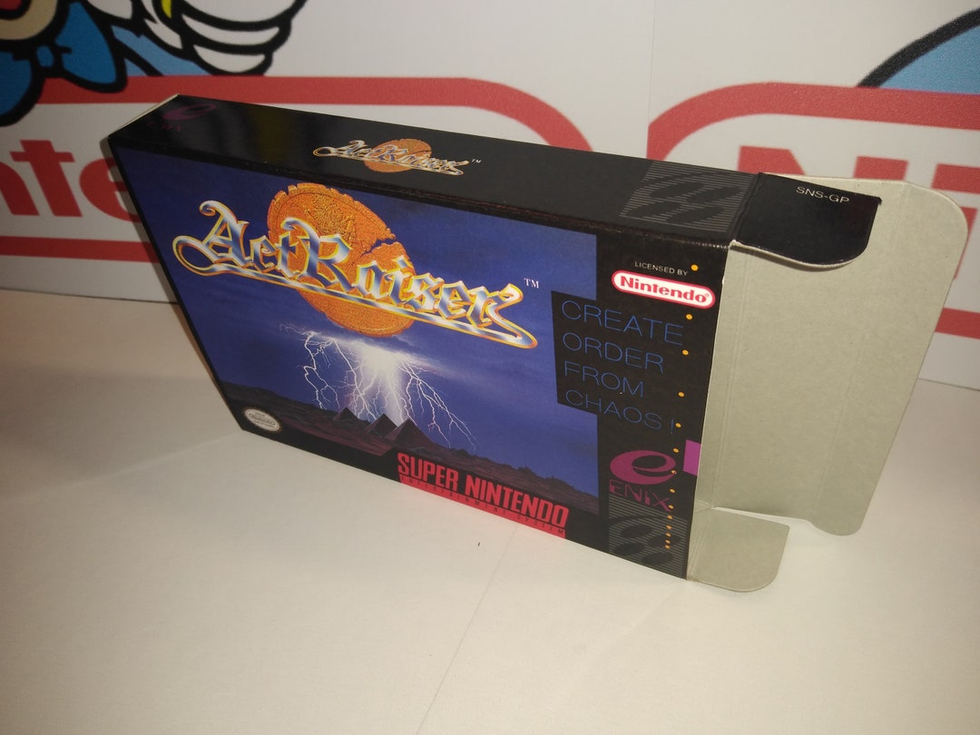 Act Raiser Replacement Box - Super Nintendo SNES - Highest Quality ...