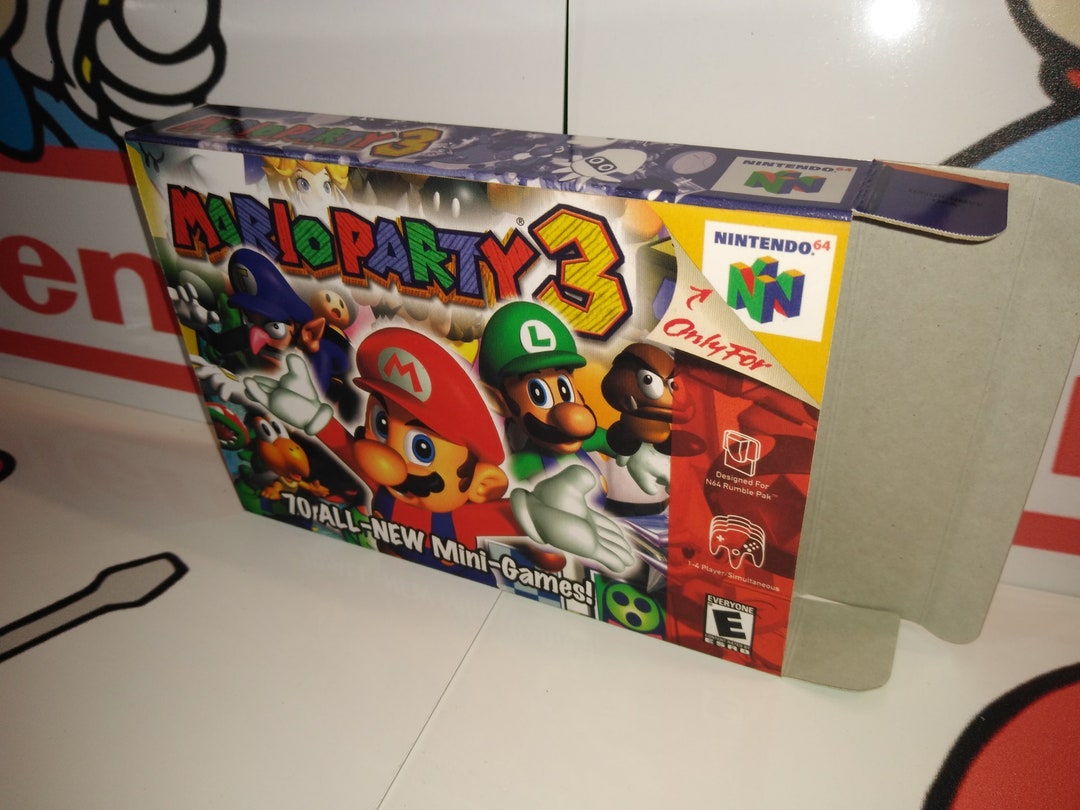 Mario Party 3 Replacement Box - N64 Nintendo 64 - Highest Quality Boxes ...