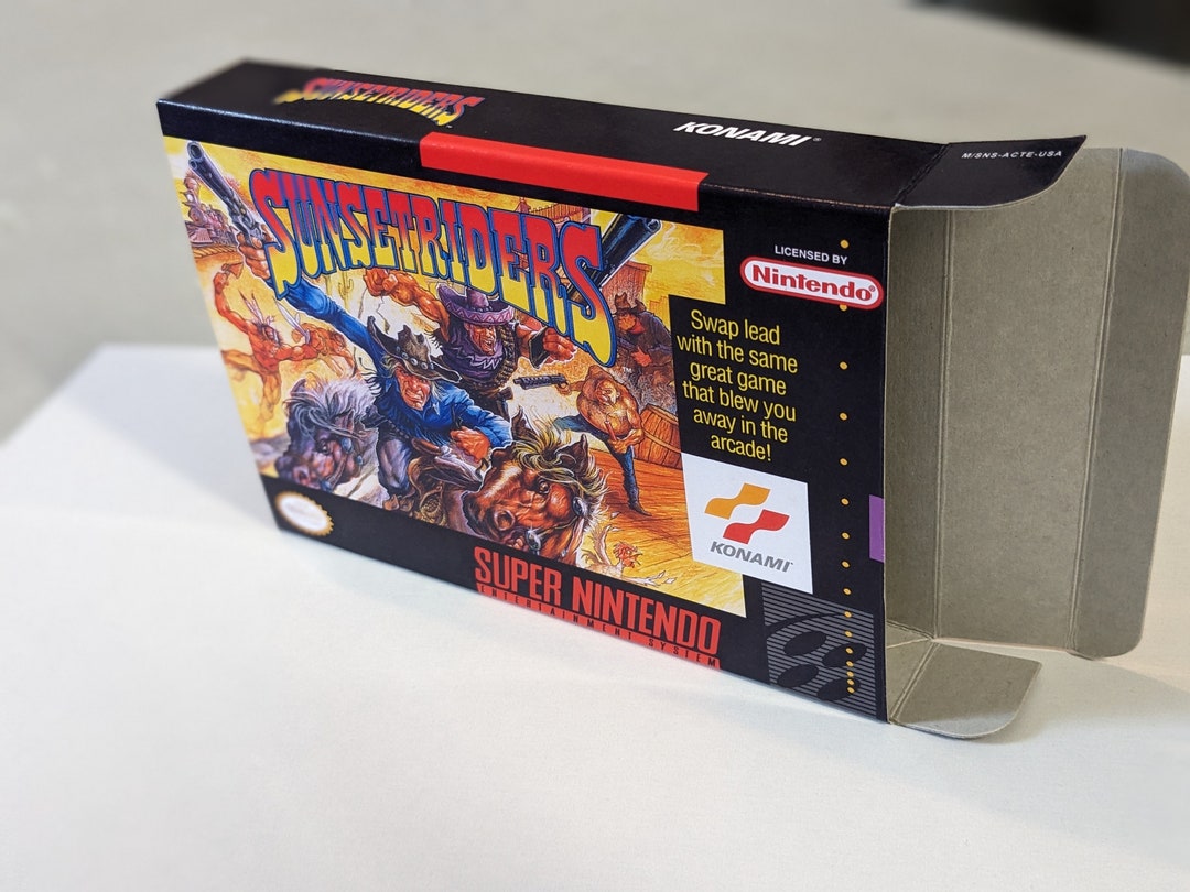 Sunset Riders Replacement Box - Super Nintendo SNES - Highest Quality ...