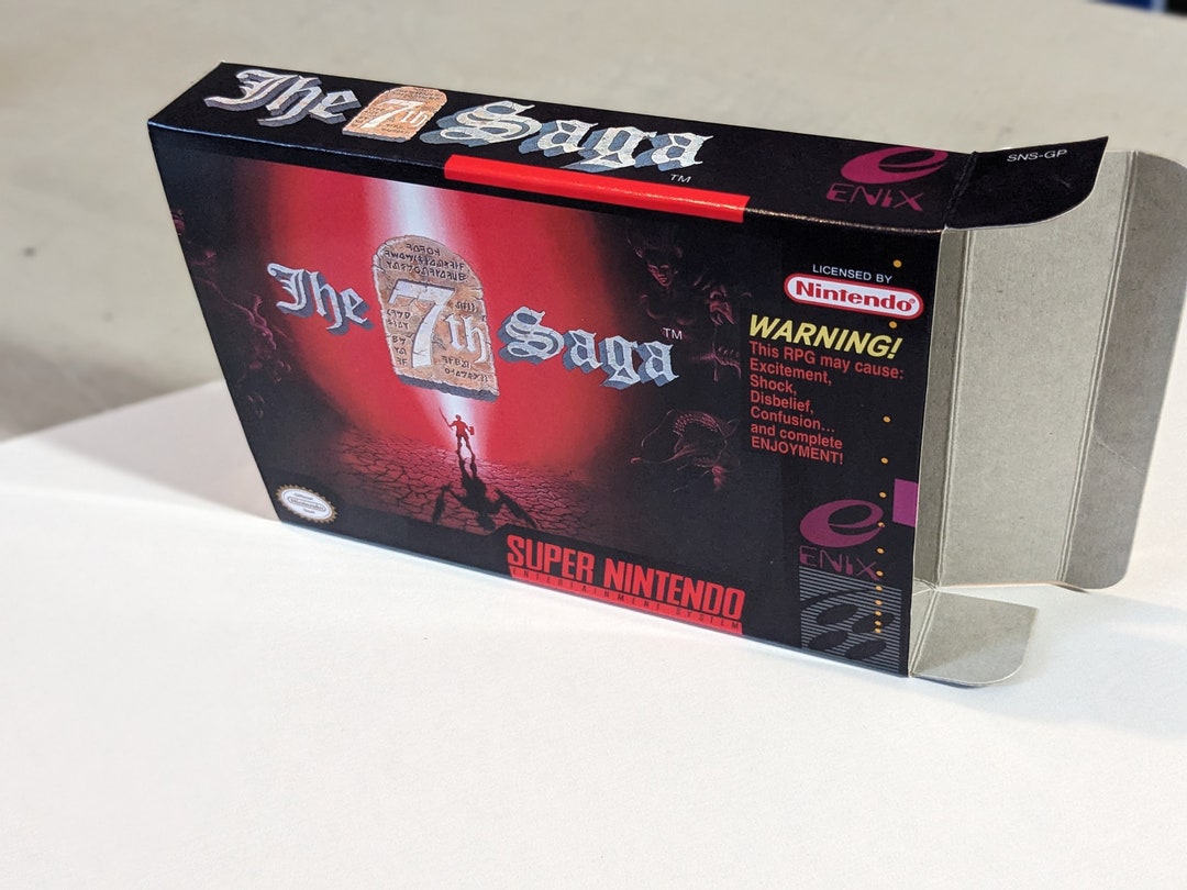 The 7th Saga Replacement Box - Super Nintendo SNES - Highest Quality ...