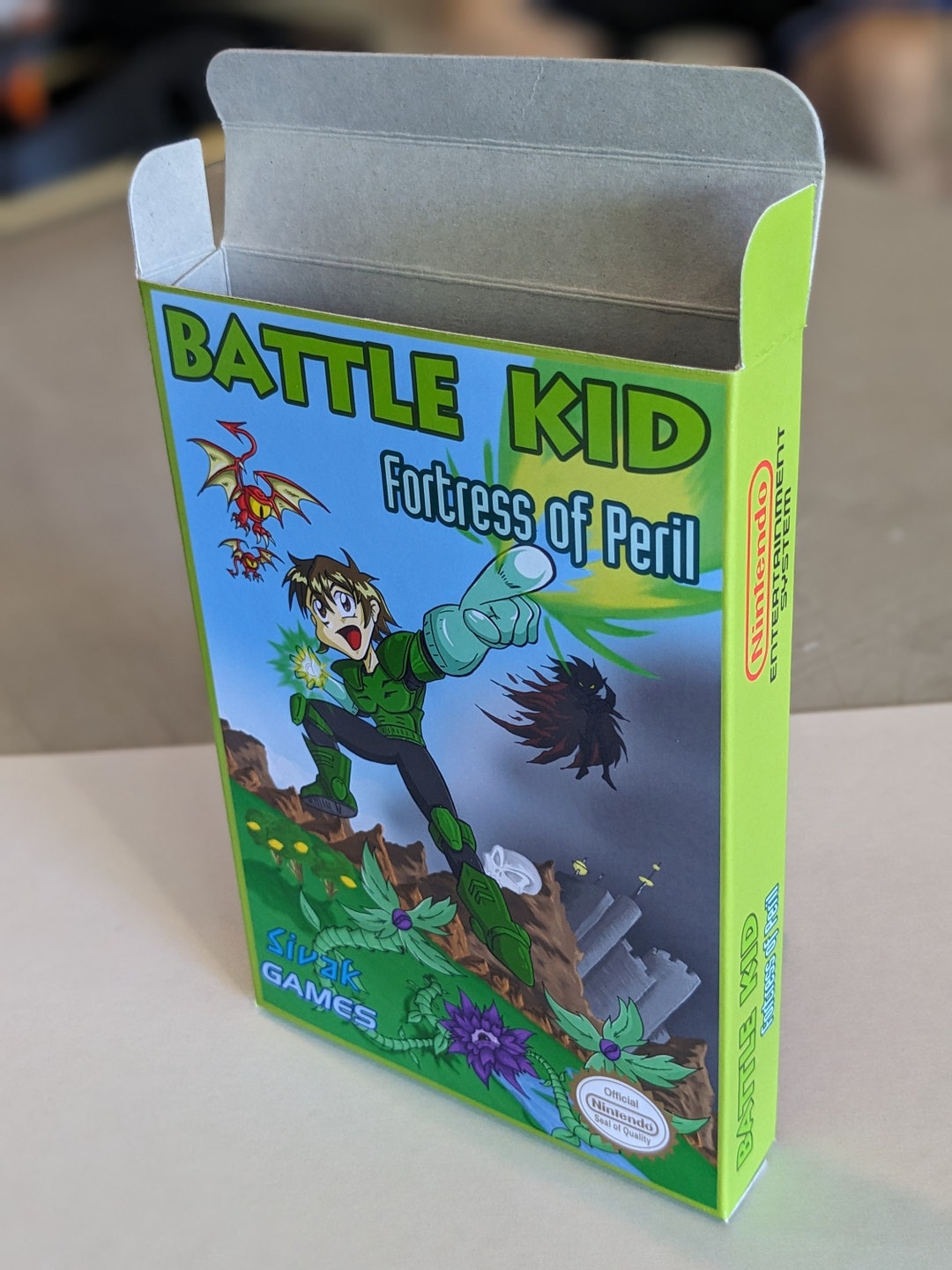 Battle Kid Fortress of Peril Replacement Box - Nintendo NES Romhack ...