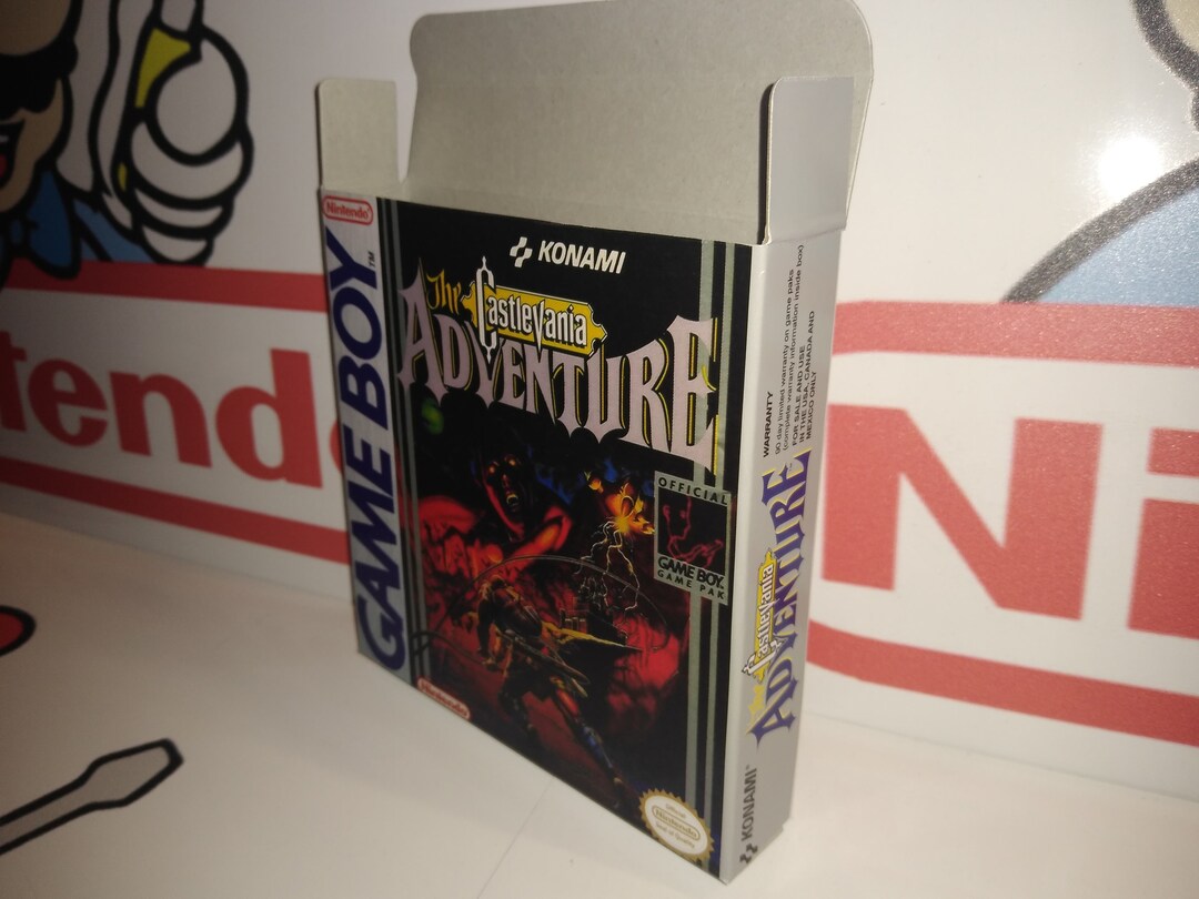 Castlevania: the Adventure Replacement Box - Nintendo Game Boy ...