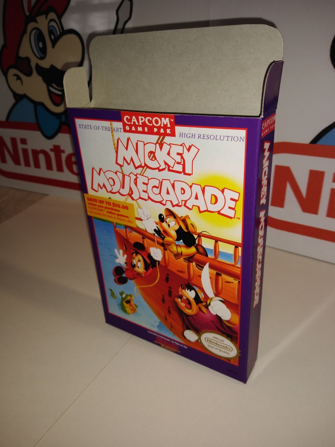 Mickey Mousecapade Replacement Box - Nintendo NES - Highest Quality ...