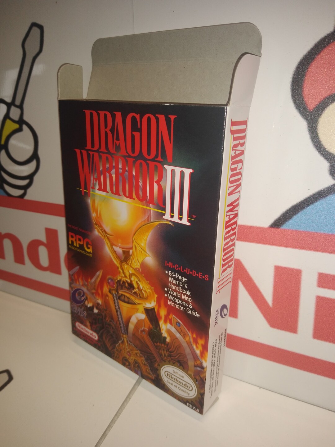 Dragon Warrior 3 III Replacement Box - Dragon Quest Nintendo NES ...