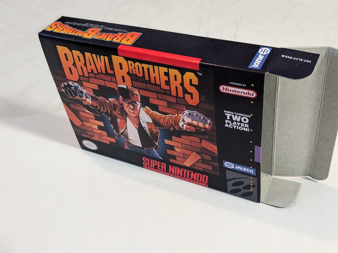 Brawl Brothers Replacement Box - Super Nintendo SNES - Highest Quality ...