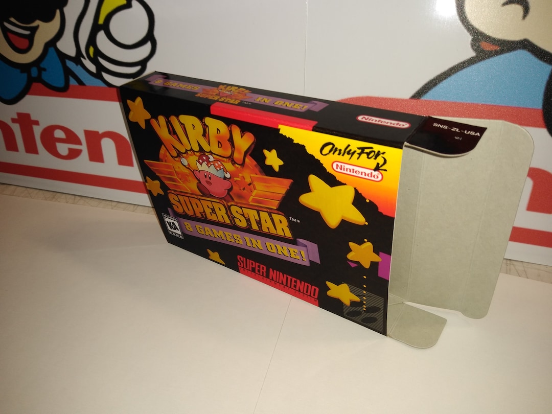 Kirby Super Star Replacement Box - Super Nintendo SNES - Highest ...