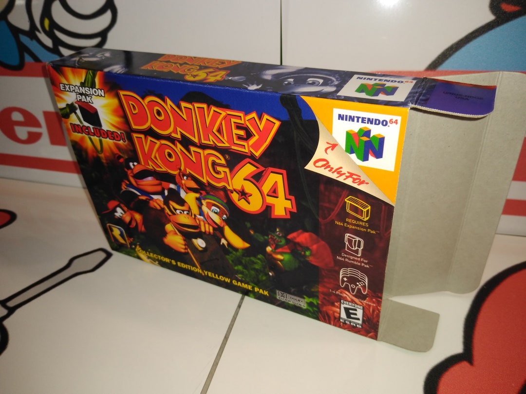 Donkey Kong 64 Replacement Box - N64 Nintendo 64 - Highest Quality ...