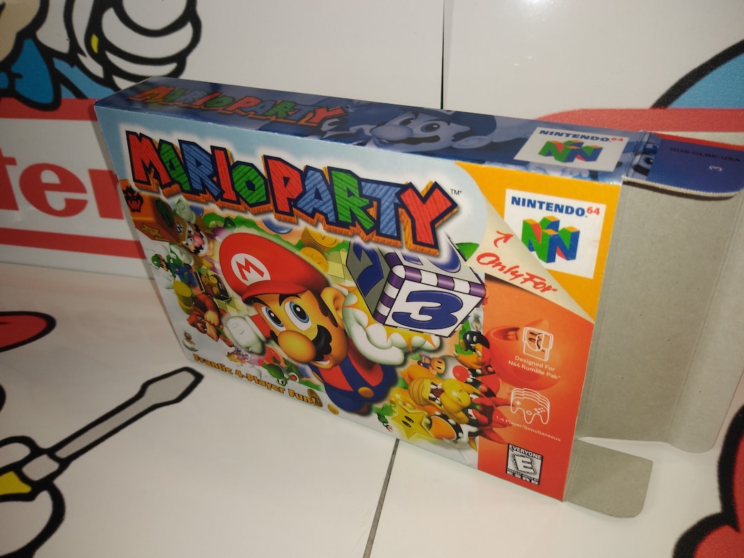 Mario Party Replacement Box - N64 Nintendo 64 - Highest Quality Boxes ...