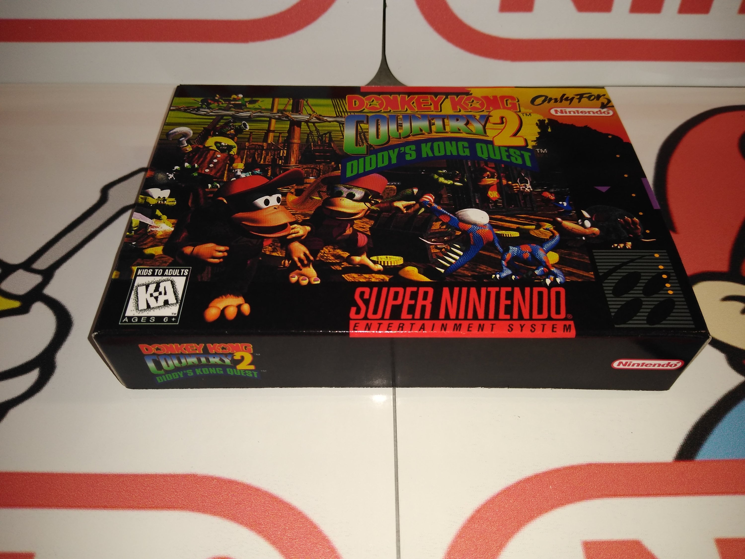 Donkey Kong Country 2 Diddy's Kong Quest Replacement Box - Super ...