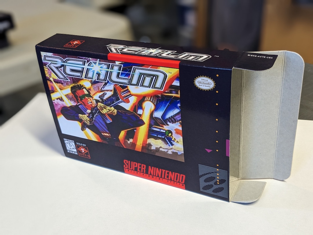 Realm Replacement Box - Super Nintendo SNES - Highest Quality Boxes in ...