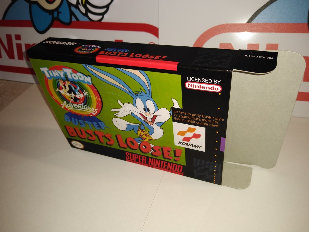 Tiny Toon Adventures: Buster Busts Loose! Replacement Box - Super ...