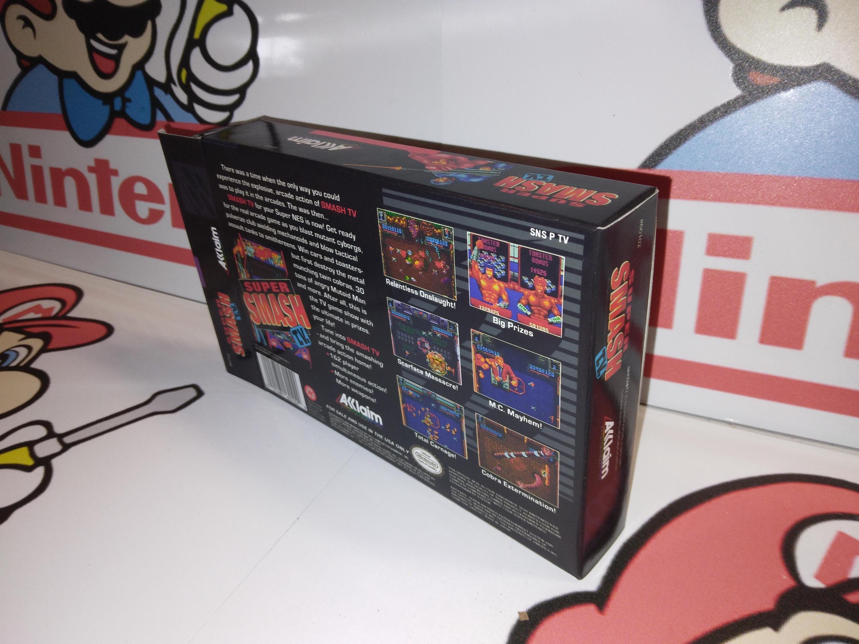 Super Smash TV Replacement Box - Super Nintendo SNES - Highest Quality ...