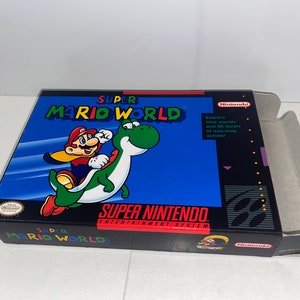 Super Mario World Replacement Box - Super Nintendo SNES - Highest ...