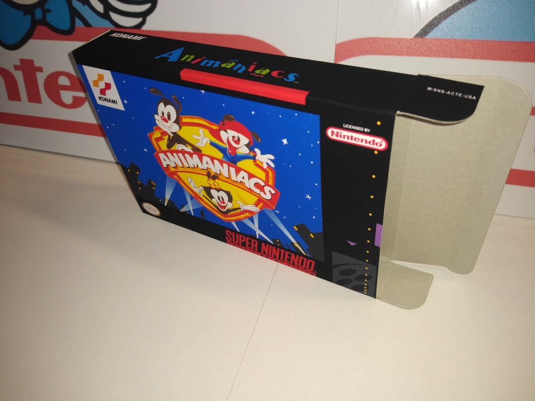 Animaniacs Replacement Box - Super Nintendo SNES - Highest Quality Boxes in the World! - Etsy
