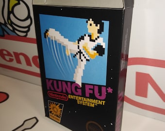 Kung Fu Replacement Box, Dust Cover, Block NES NTSC or PAL Thick Cardboard as in the Original ...