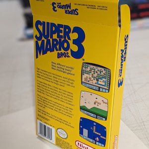 Super Mario Bros. 3 Replacement Box - Nintendo NES - Highest Quality ...