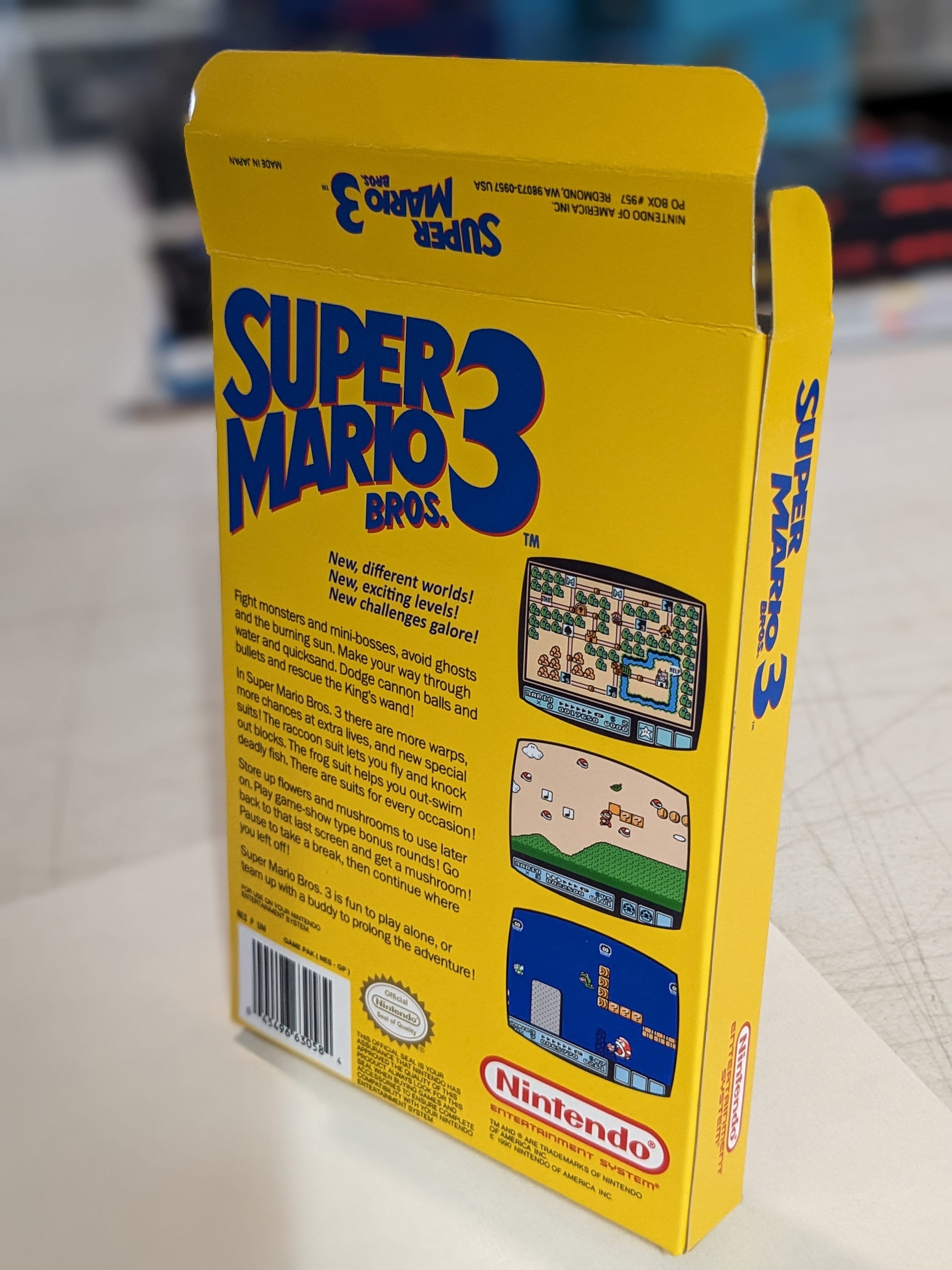 Super Mario Bros. 3 Replacement Box Nintendo NES Highest Quality Boxes ...