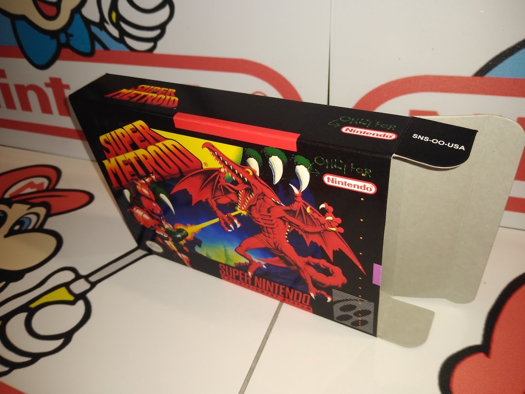 Super Metroid Replacement Box - Super Nintendo SNES - Highest Quality ...