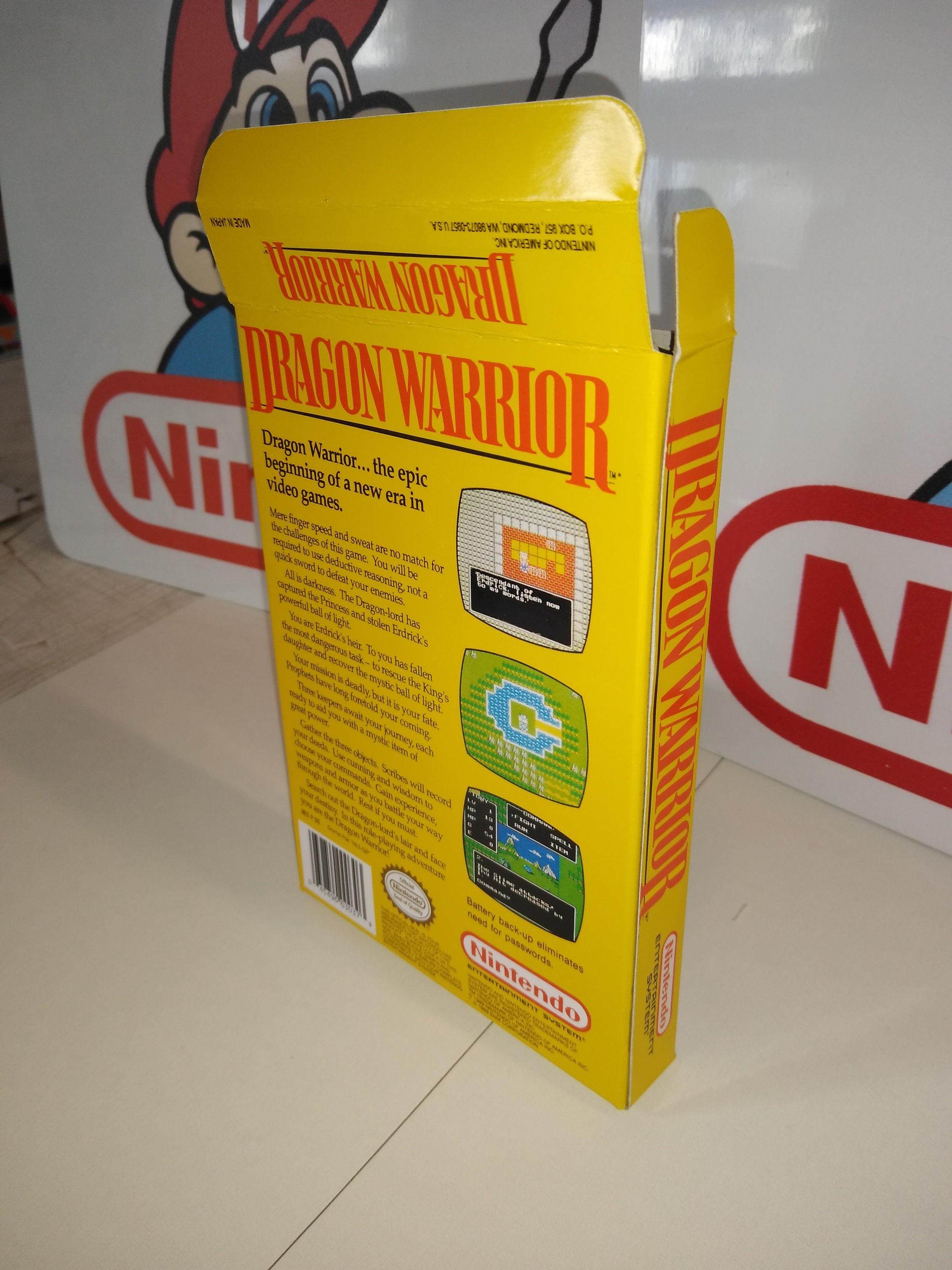Dragon Warrior Replacement Box Dragon Quest Nintendo NES - Etsy