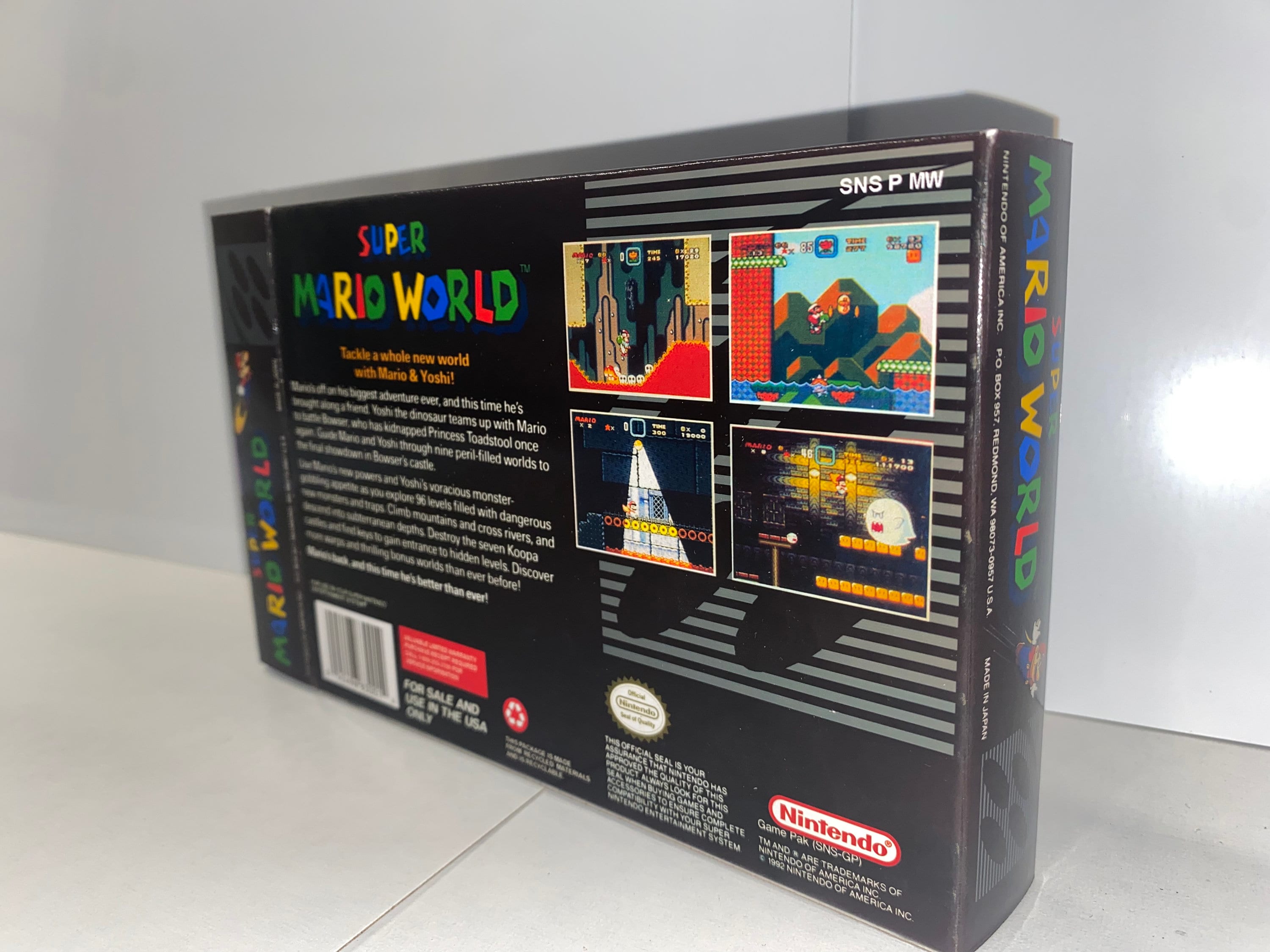 Super Mario World Replacement Box - Super Nintendo SNES - Highest ...